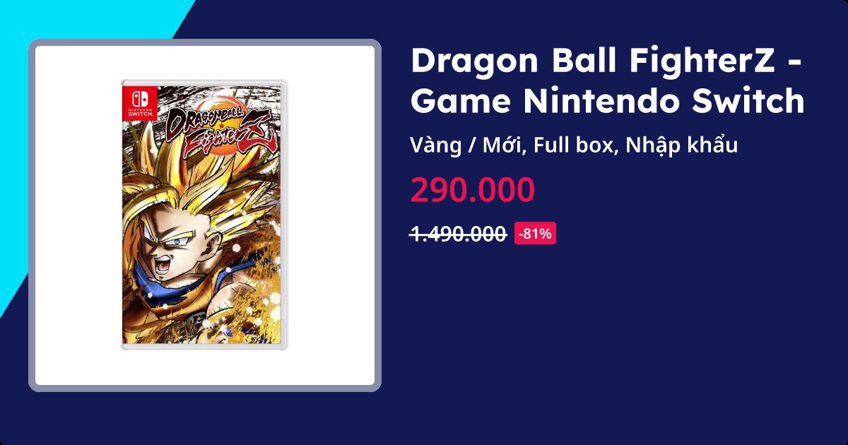 Dragon Ball FighterZ - Game Nintendo Switch | 04/2025 - Thinkpro.vn